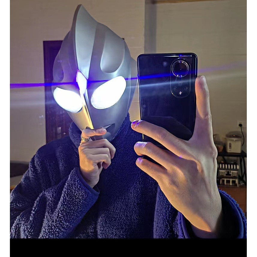 Ultraman Tiga Cosplay Helmet - Light-Up Wearable Mask with Touch Sensor ...