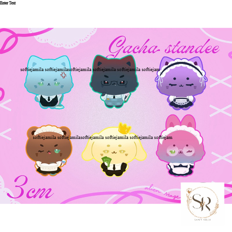 ALIEN STAGE - Standee gacha 3cm interesting 6 characters | Shopee Malaysia