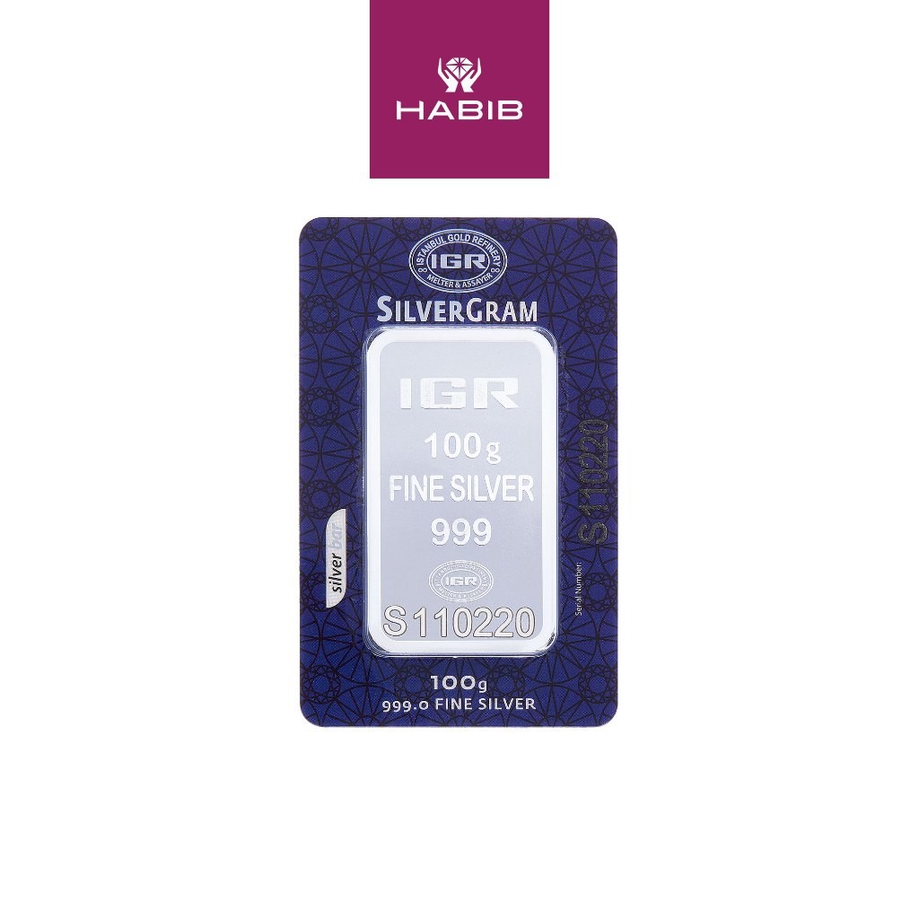 HABIB IGR 100g 999.9 Silver Bar - Istanbul Gold Refinery IGR | Shopee Malaysia