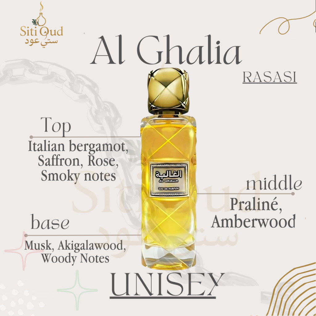 Al Ghalia Tawleefa Collection EDP 100M For Unisex BY Rasasi ori 100% ...