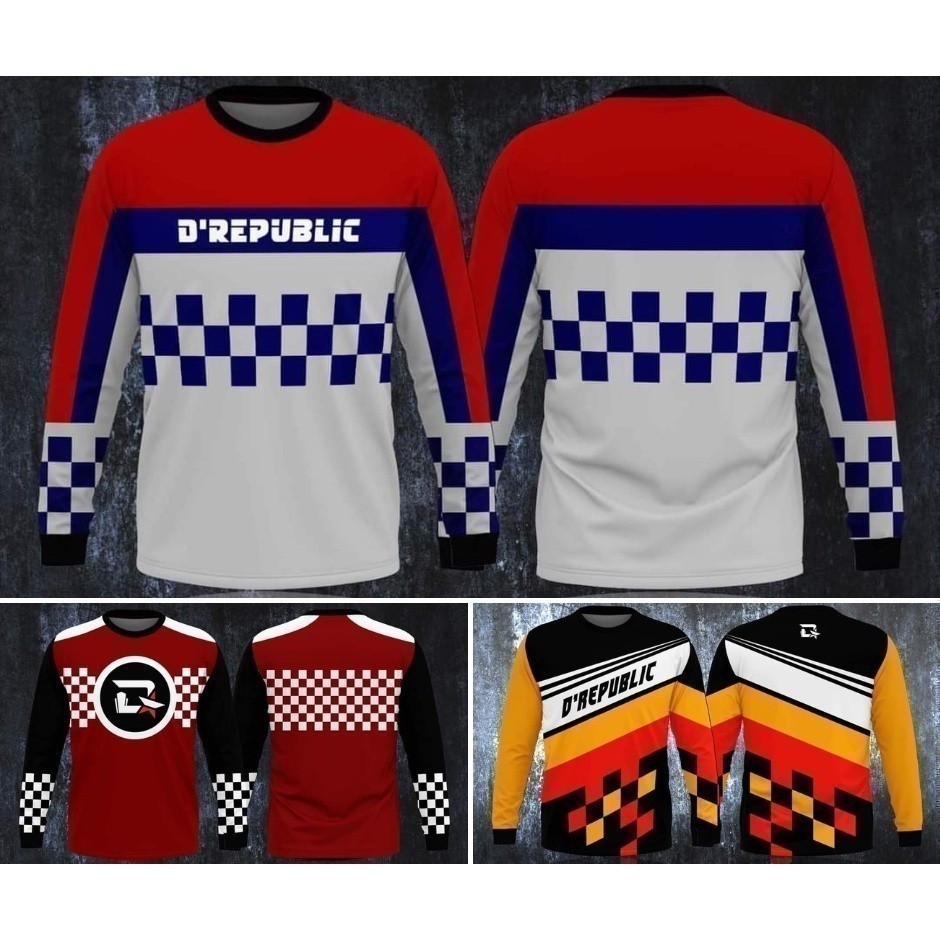 Vv 2025 1 2 3 Aircool Riding Jersey Long Sleeves Cycling Ride Motorcycle Motor Bike | Shopee ...