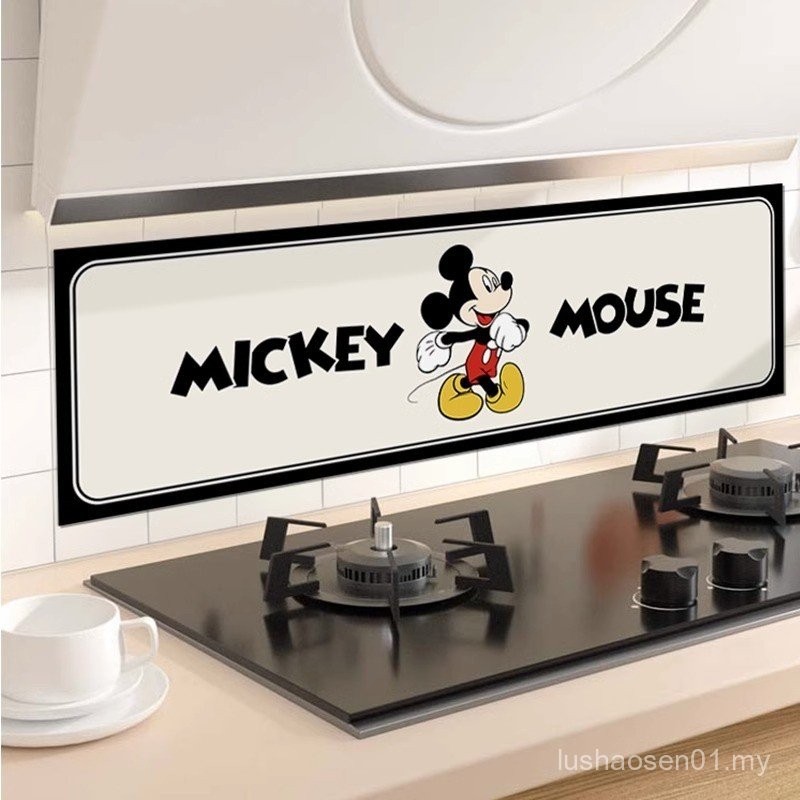 Cute Mickey Kitchen Greaseproof Sticker Self-Adhesive High Temperature ...