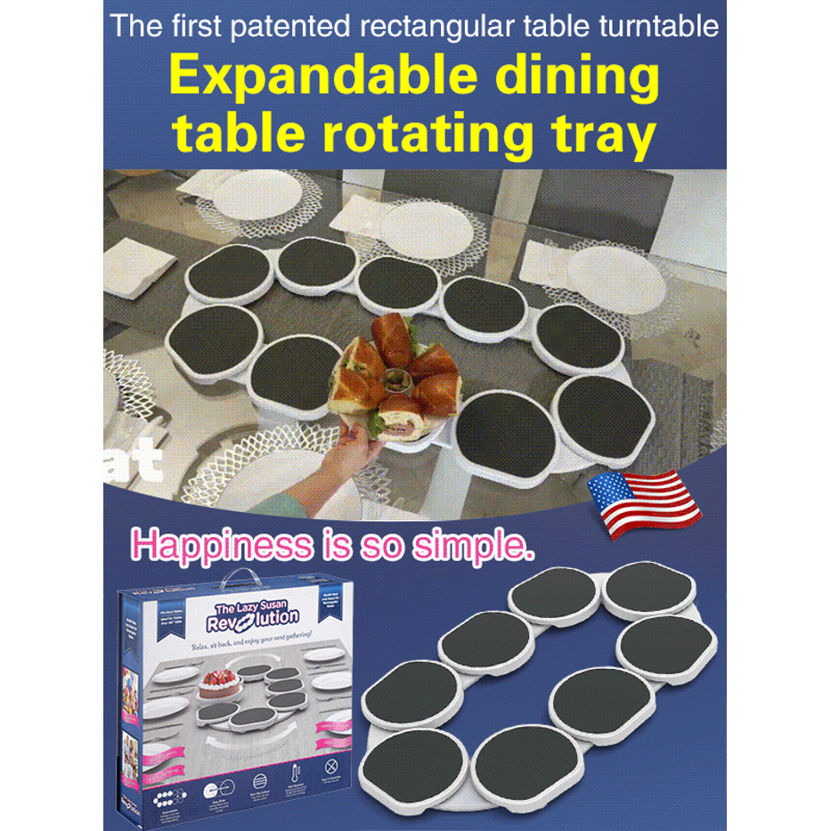Heatresistant Dining Table Plate Portable Rice Tray Expandable long ...