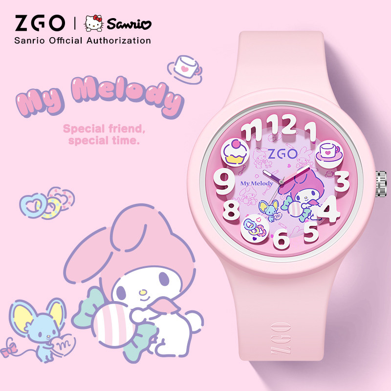 ZGO x Sanrio Melody Quartz Watch Men Women Students Children Cute ...