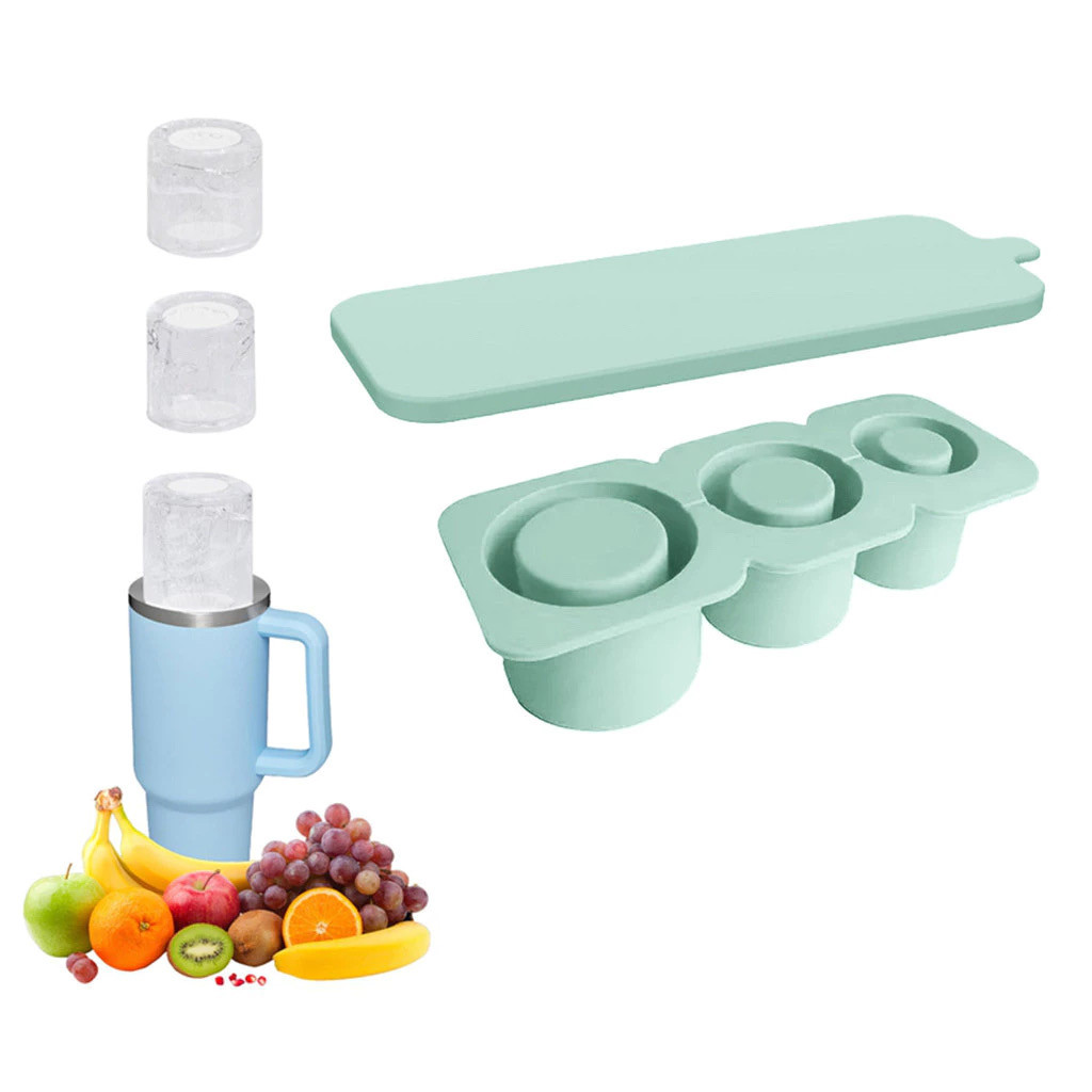 Ice Cube Tray Silicon with Silicone Ice Cube Folding Ice Molder Mold ...