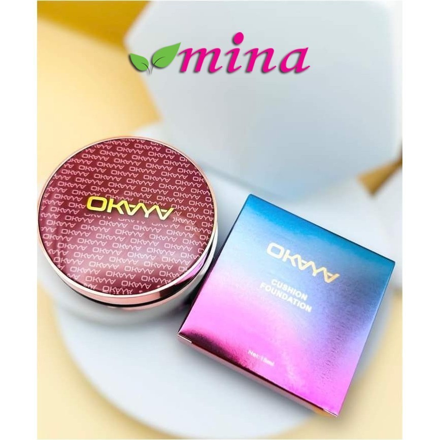 OKAYA Cushion Foundation 15ml Life Beauty Light Natural Medium Tan All ...