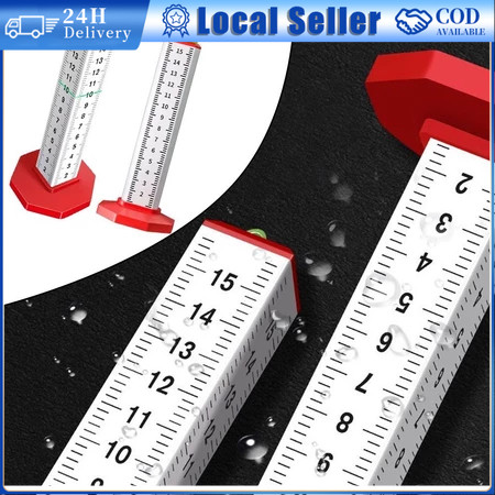 Portable Leveling Ruler Adjustable Height Marking Tool Easy ...
