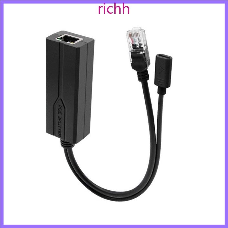 Richh USB C POE Separator POE Splitter 5V Power Supply For Camera ...
