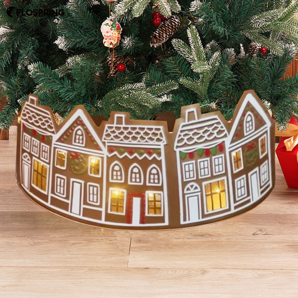 Led Lighted Tree Collar for Christmas Trees Battery-operated Christmas ...