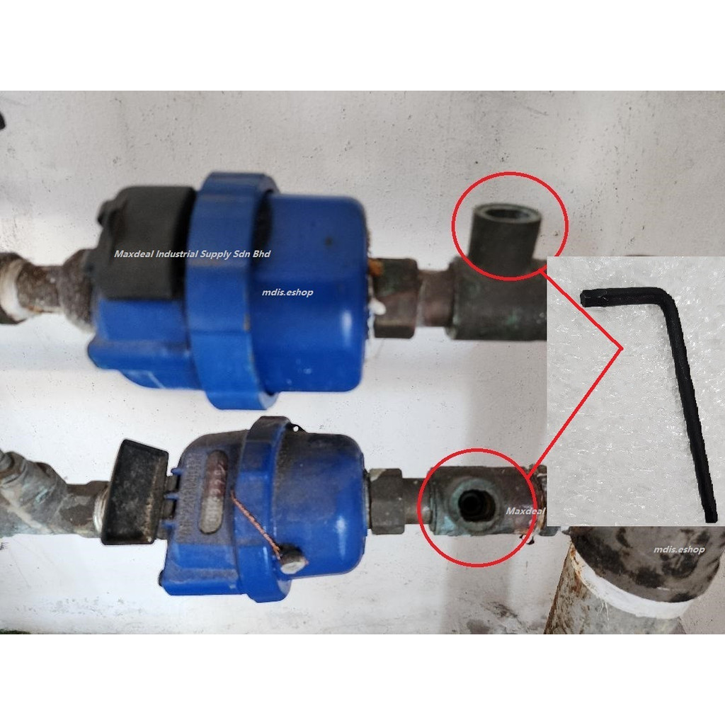 Saj 5 Edge Water Meter Allen Key/ Saj Water Meter Specially Key/ Saj ...