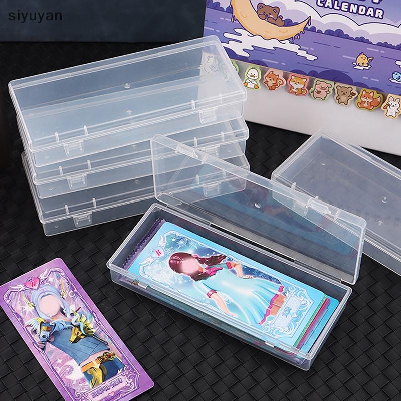 Si New Transparent Plastic Storage Box Photocards Small Card Storage ...