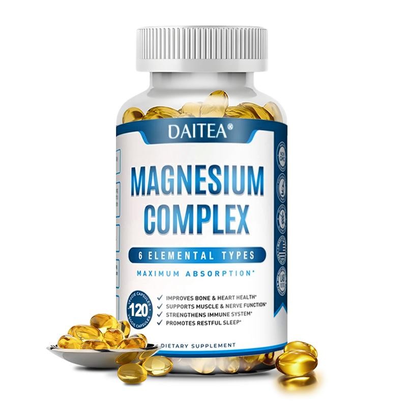 Daitea Magnesium Complex, 6 Elements, Supports Joint & Muscle Comfort ...
