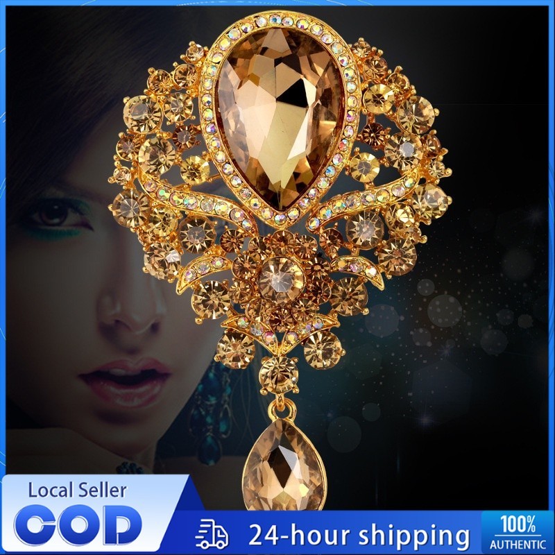 Exquisite Crystal Brooches Fashion Jewlery Gifts Wedding Bridal Dress ...
