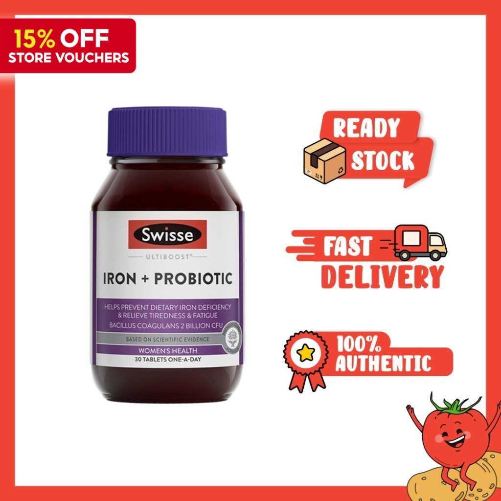 Swisse Iron + Probiotic - 30 Tablets | Shopee Malaysia