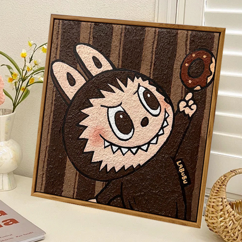 Hot sale Labubu Labubu Handmade Quartz Sand Texture Painting diy ...