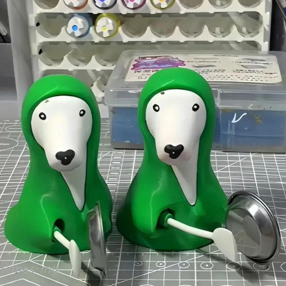 WMES1 Meme Dog Toy, Green Clothed Dog Voice Knocking The Basin Puppy ...