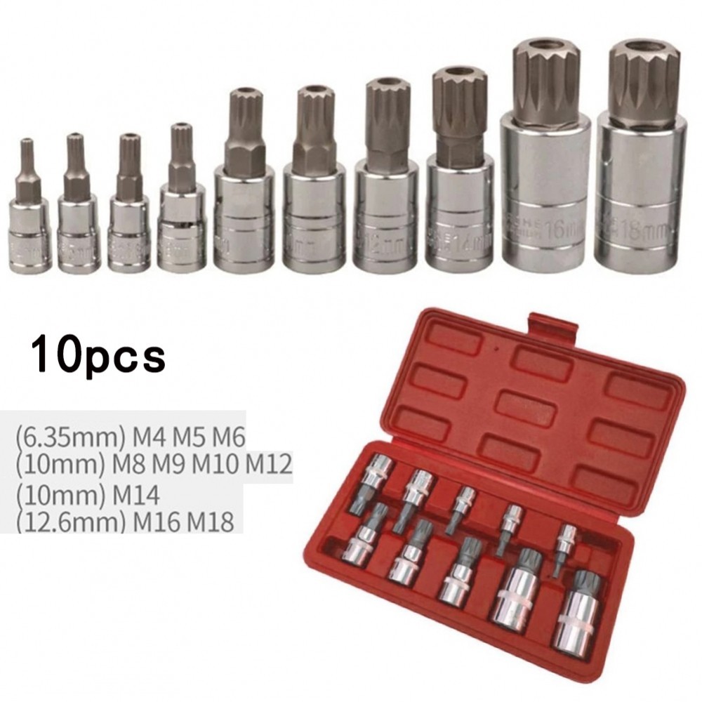 Bit Socket Set Spline Bit Triple Square Socket Bit Set Socket Set Bit ...