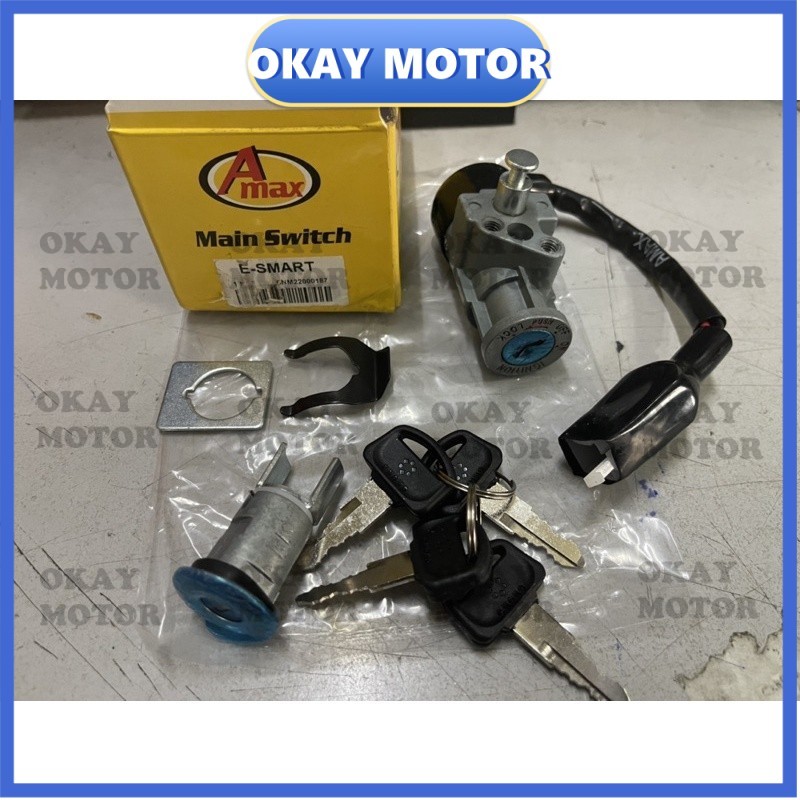 Kunci Key ON/OFF sym e-smart 110 e-sr110 Main Switch & Seat Lock Key ...