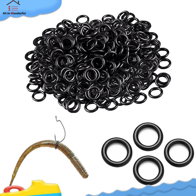 WONDER 100PCS Wacky Worms O-Rings For Wacky Rigging Senko And Stick ...