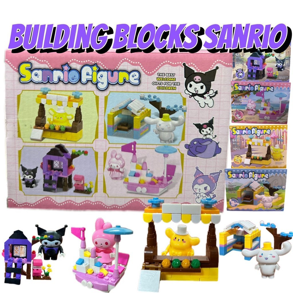 Ready Stocks !!! Sanrio Building Blocks Figure Toys For Gift (My Melody ...