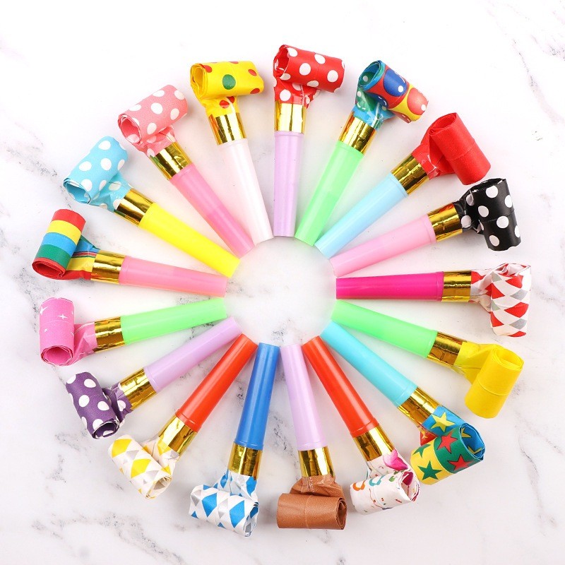 Birthday Party Whistle Random Color Blowout Whistles Kids Noice Maker ...