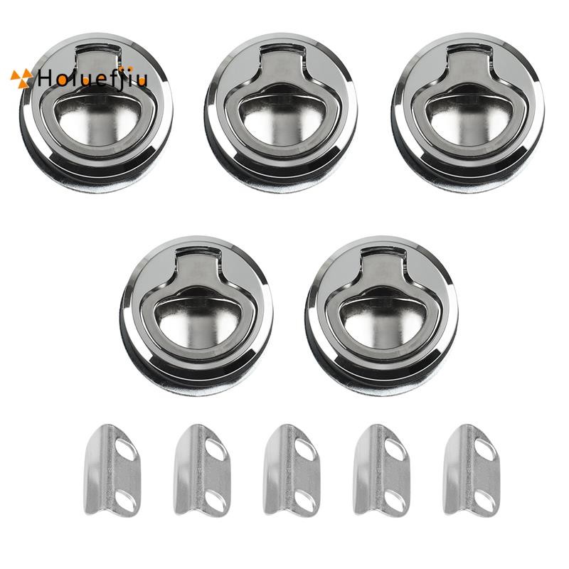 5Pcs Flush Latch Boat RV Door Lock Flush Pull Locker Hatch Latch Lift ...