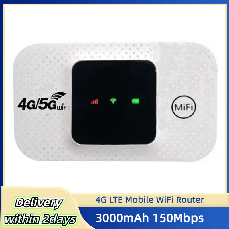 4G LTE Mobile WiFi Router 3000mAh 150Mbps Modem Router Type-C with Sim ...