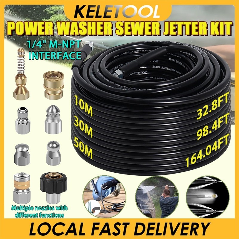 Sewage sprayer kit hydraulic spray nozzle system pressure spray cleaner ...