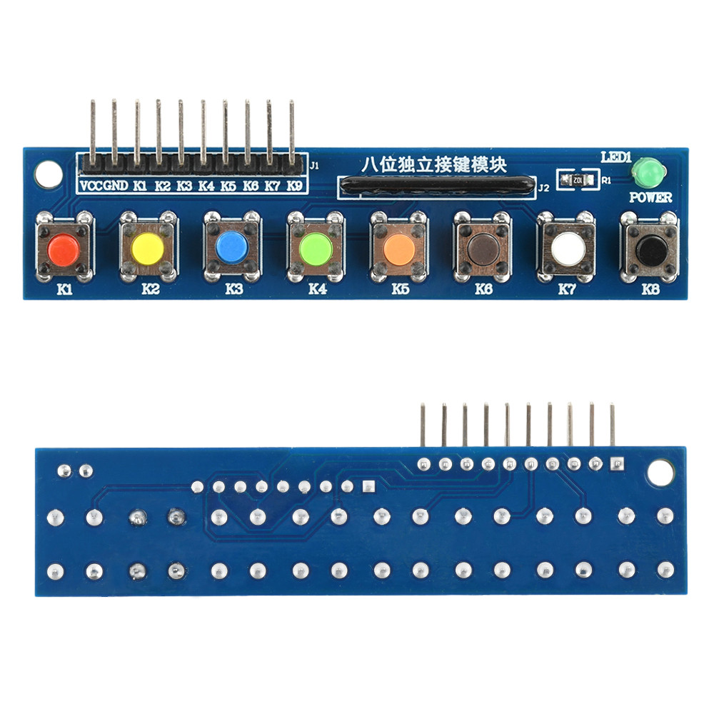 8 Individual Keys Touch Button Module 8 Bit Keypad Module With Led Indicator Tap Button Keypad