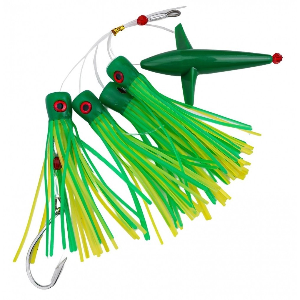 Dynamic Posture Feather Rig Bird Trolling Lure for Tuna Marlin Sailfish ...