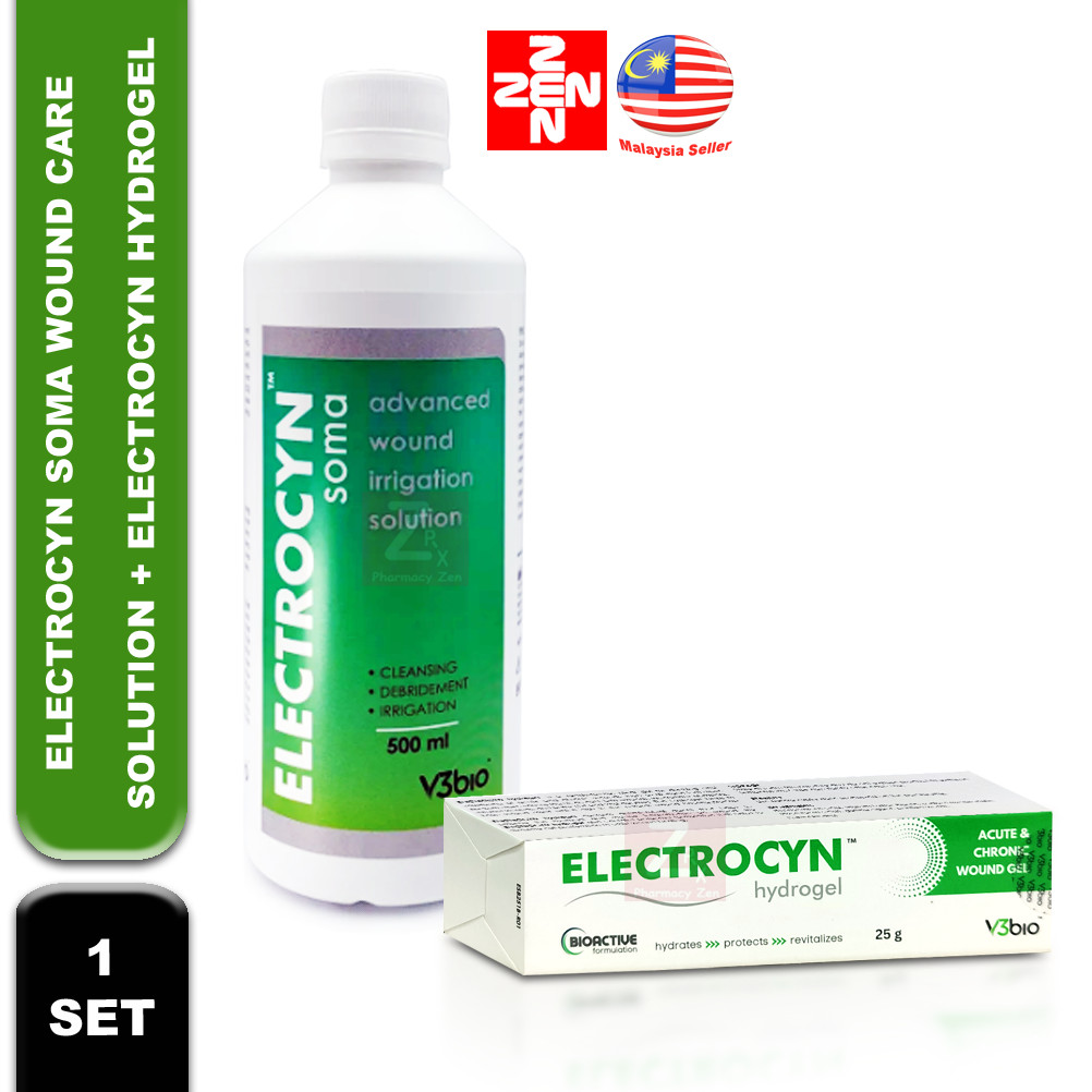 Electrocyn Soma Wound Care Solution 500ml+Electrocyn Hydrogel Wound ...