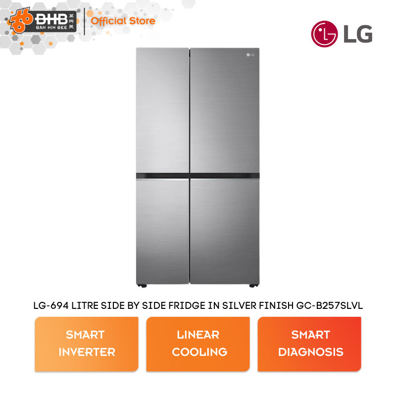 LG GC-B257 Side by Side Fridge Refrigerator 655L Smart Inverter ...
