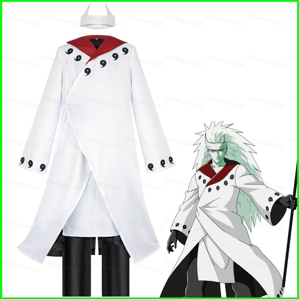 YB1 Naruto Cosplay Costume Set Coat Pants Apron Anime Naruto Sharingan ...