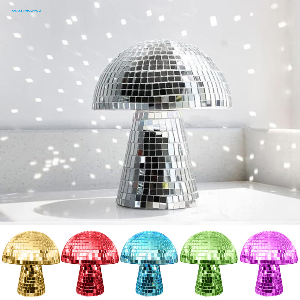 oupinwou Mirror Surface Disco Ball Reflective Disco Ball Shiny Disco ...