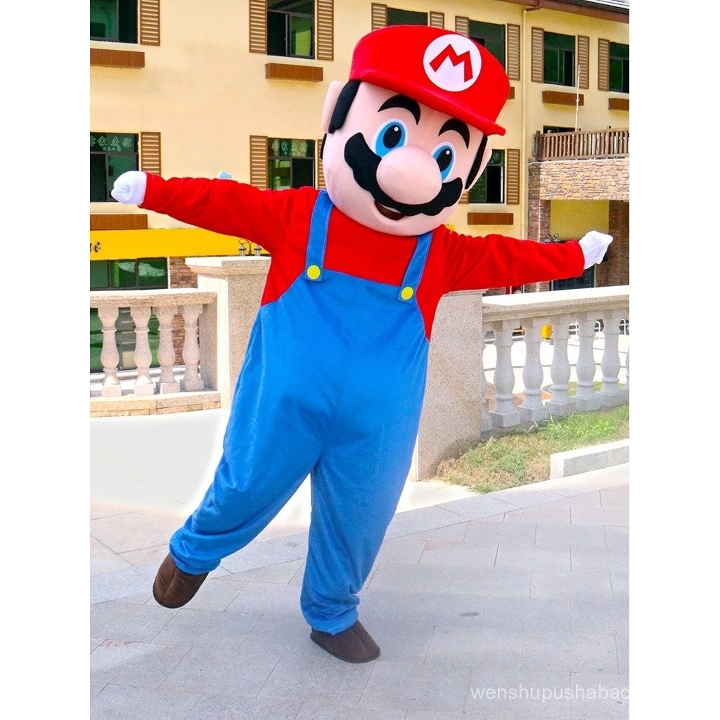 Super Mario Cartoon Doll Costume Summer Adult Doll cos Clothing ...