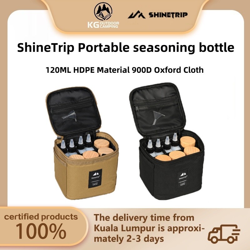 ShineTrip Portable Seasoning Bottle Set Camping Seasoning Box ...