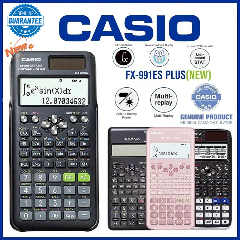 NEW STOCK 2025【COD】Scientific Calculator CASIO Fx-991ES/fx-570EX plus Solar portable ...