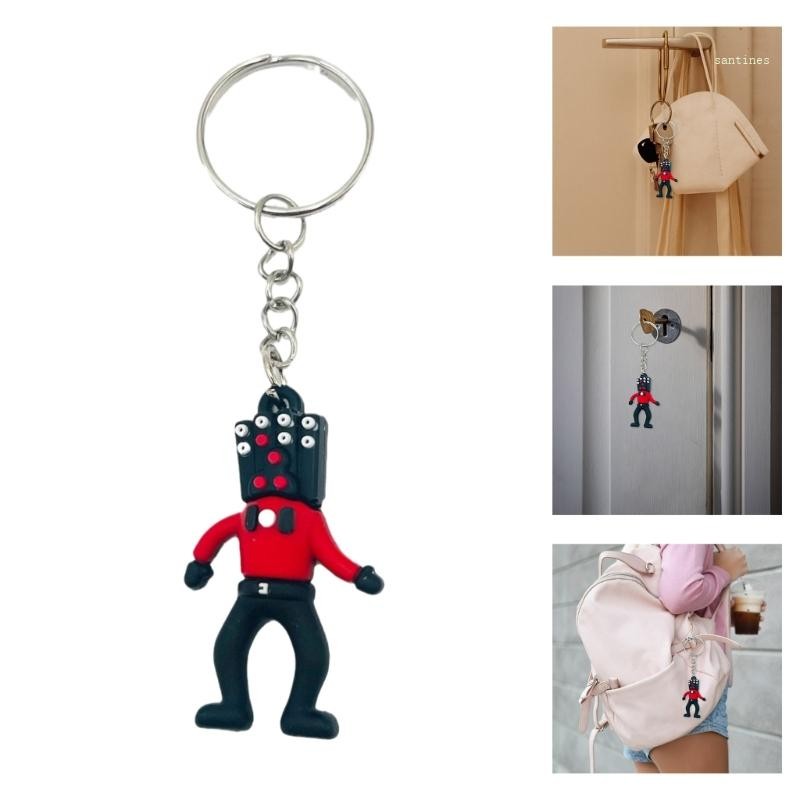 san* Skibidi Battle Action Figure Keychain Cartoon Keychain Skibidi ...
