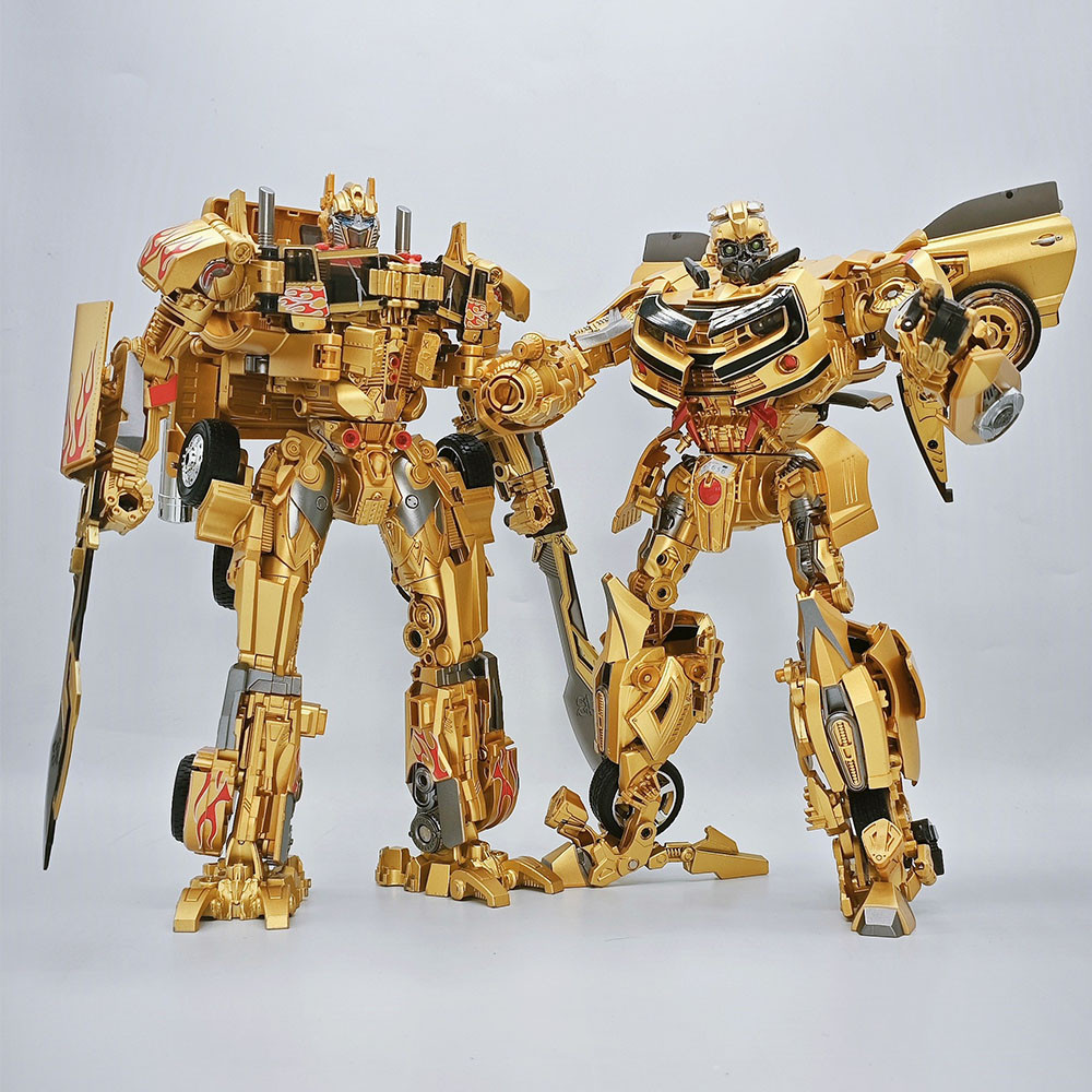 Transformers SS05 Optimus Prime Figure Toys Gold Alloy Robot Bumblebee ...