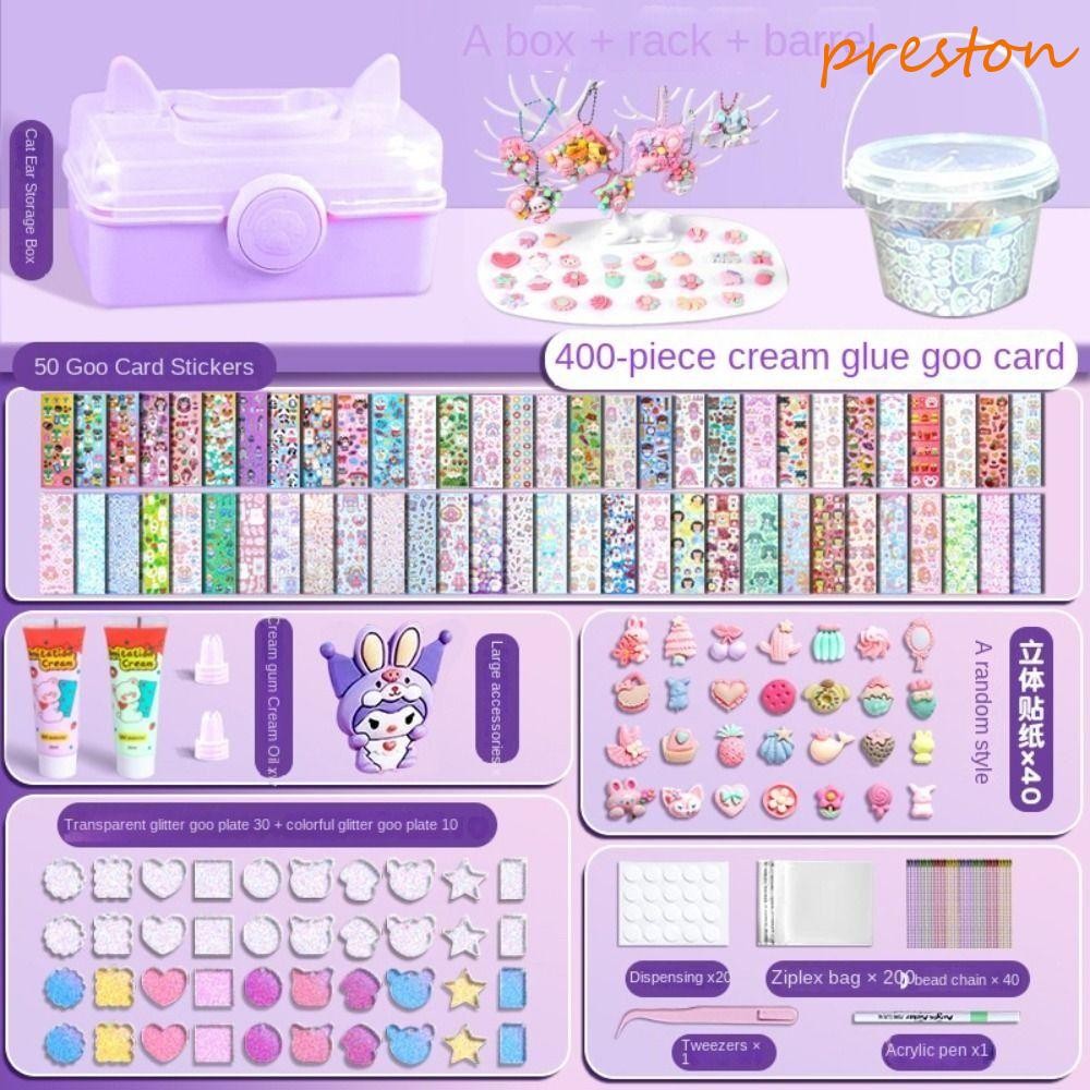 PRESTON Cream Goo Card Gift Box, Rich Content My Melody Goo Card ...