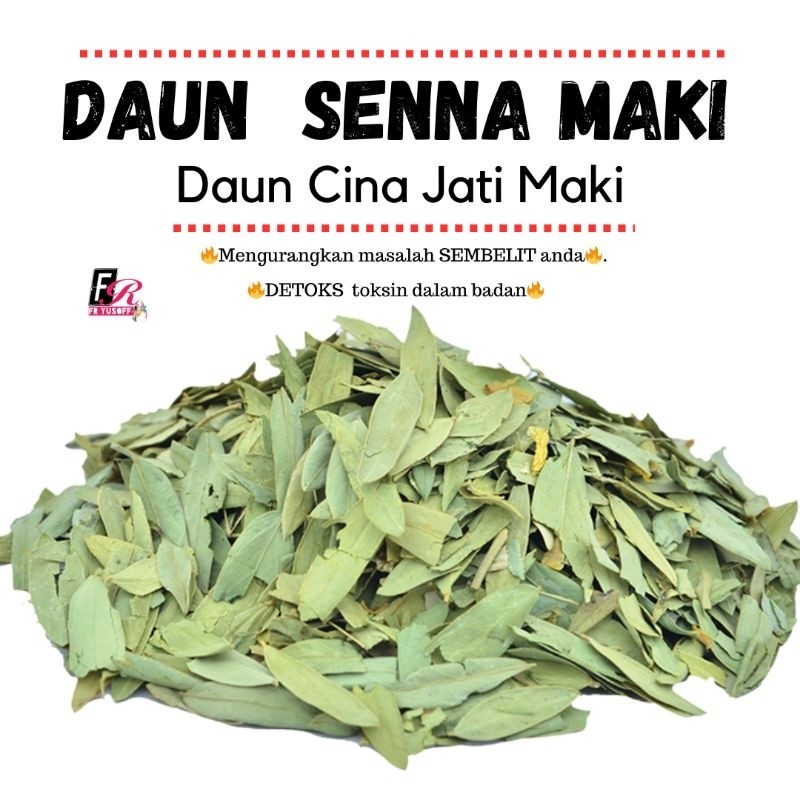 Daun Senna Maki/ Sanna/ Jati Cina Maki/ Senna Leaves (100 g) | Shopee ...