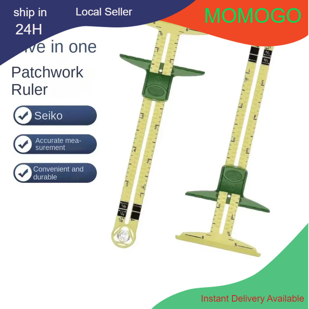 5-in-1 Multi-functional Sewing Seam Ruler High-quality Sliding Gauge ...