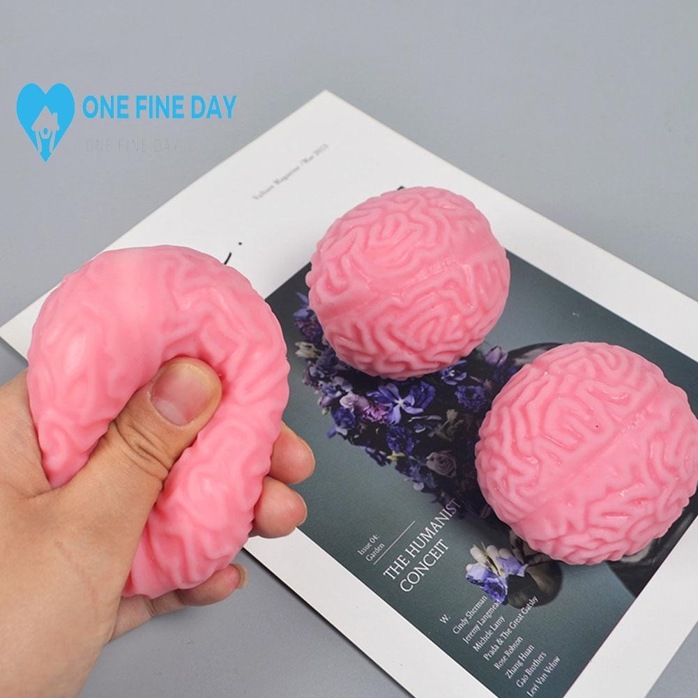 Brain Squeeze Toy Stress Relief Finger Exercise Relaxing Relieve ...