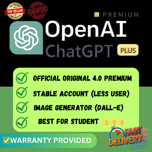 ChatGPT 4 Premium Plus Account | GPT Warranty Provided OpenAI Auto-Renewal (Windows// MacOS ...
