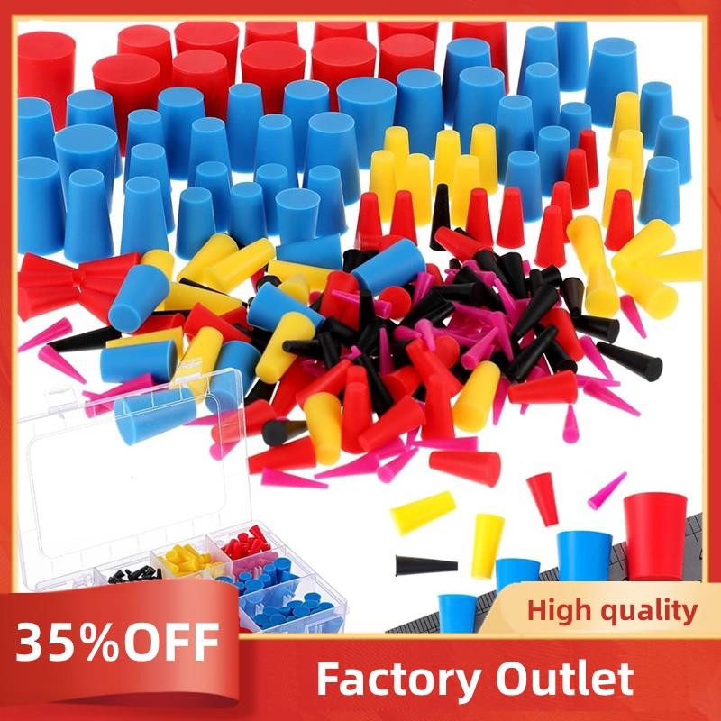 250pcs 8 Sizes Silicone Cone Plug Kit Powder Coating Kit Air ...