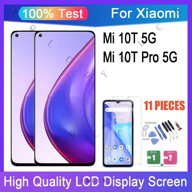 Original Xiaomi Mi 10T Mi 10T Pro 5G LCD Display Touch Screen With Frame Replacement | Shopee ...