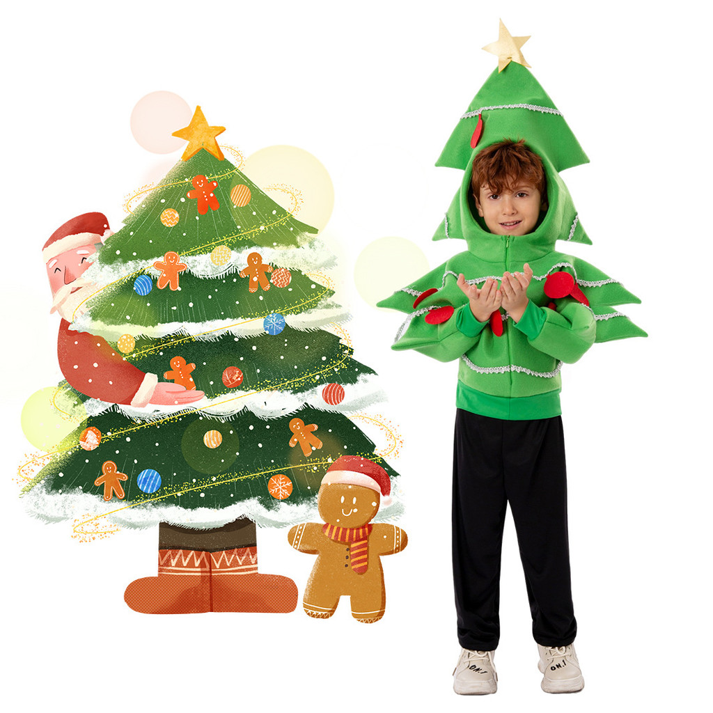Children Christmas Tree Jacket Cosplay Props Holiday Party School ...
