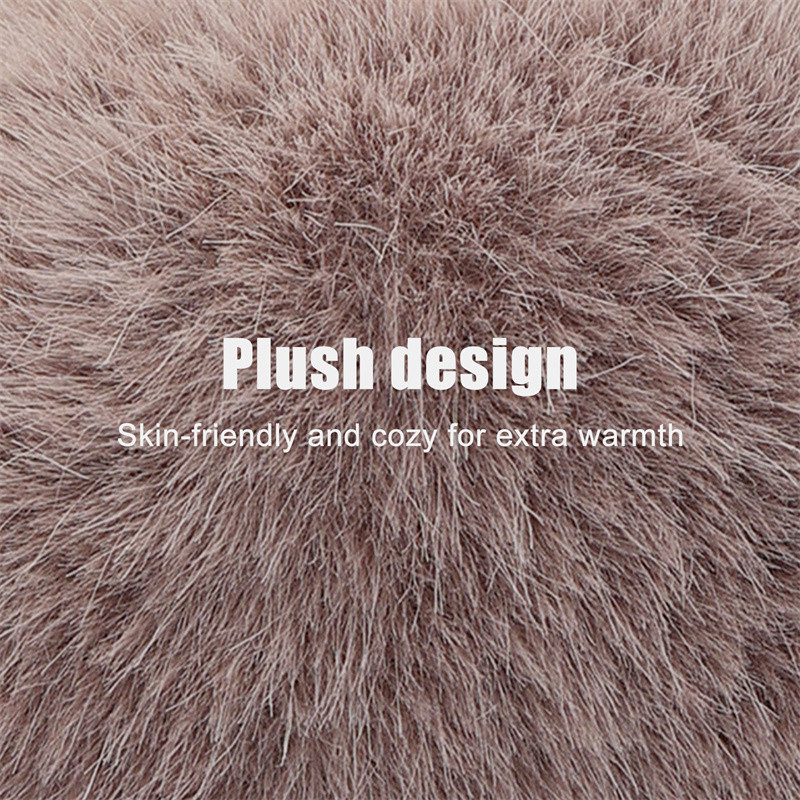 Earmuff Winter Female Lovely Plush Fur Keep Warm Ear Bag Antifreeze Ear ...