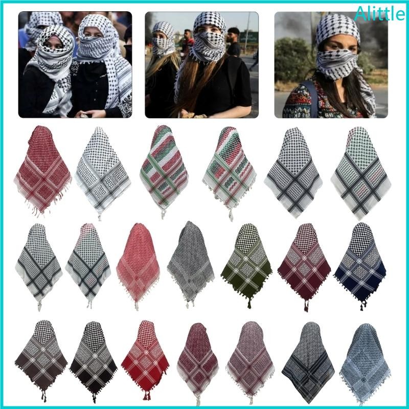 Alia Fringed Arab Keffiyeh Shemagh Scarf Arabian Dubai Neck Shawl ...