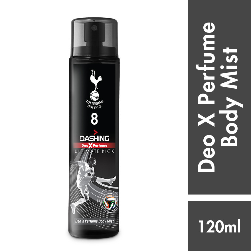DASHING Tottenham Deodorant Perfume Body Spray Ultimate Kick 120ml ...